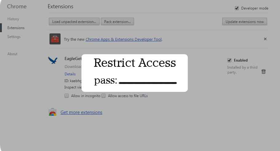 Restrict Access To Chrome Extensions Stack Overflow