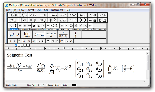 MathType 6.9b تایپ فرمول های ریاضی - دانلود آخرین نسخه نرم افزار