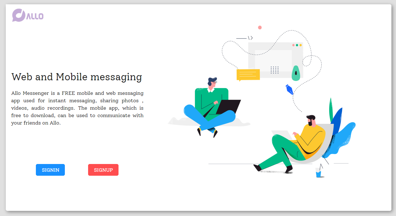 GitHub - mrdavudi/Allo: 'Allo' is a messenger