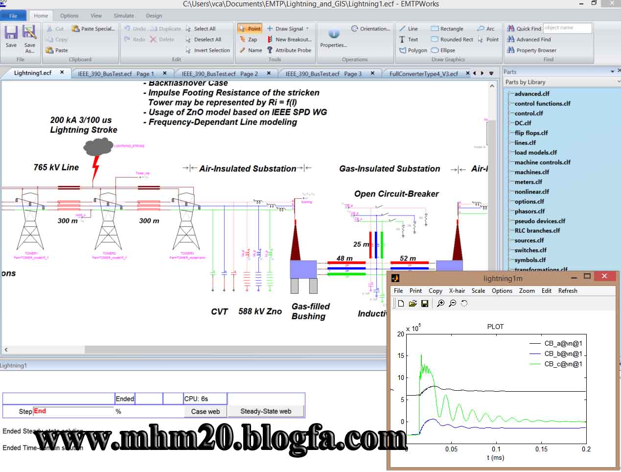 دانلود نرم افزار EMTP-RV به همراه فیلم آموزشی