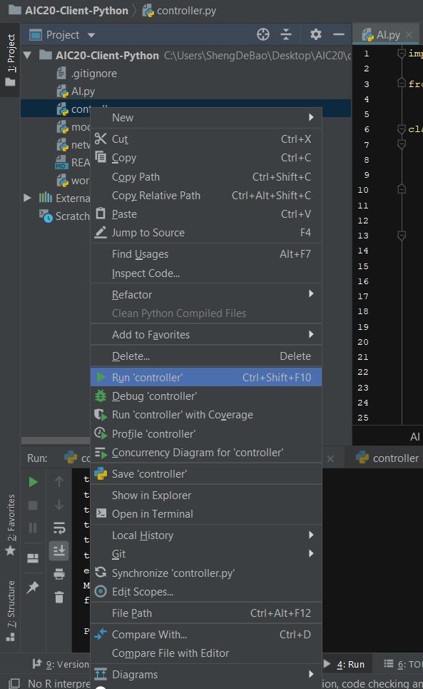 GitHub - SharifAIChallenge/AIC20-Client-Python